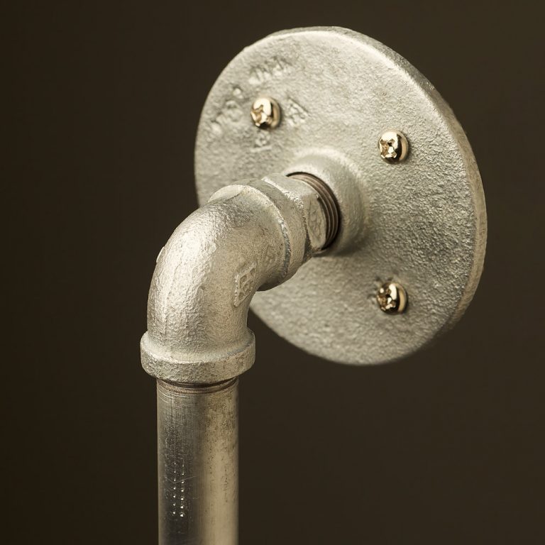 Half inch Pipe fitting door handle with short elbow