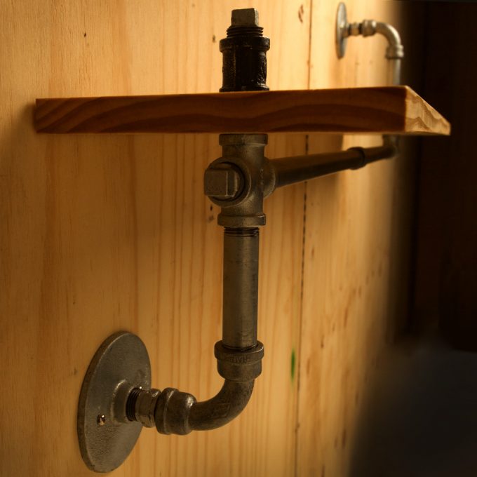 Plumbing Pipe Fitting 'S' Shelf