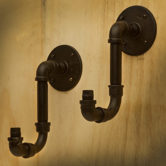Large Pipe Fitting Coat Hook