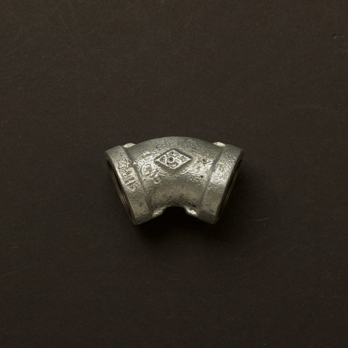 22mm (Half Inch) Gal 45 Degree Elbow Fitting F&F