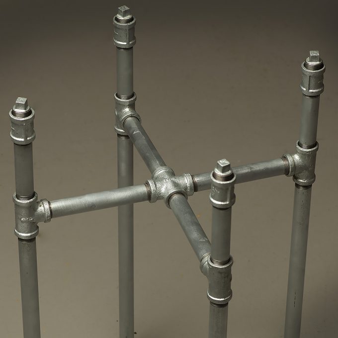 450mm Industrial Plumbing Pipe Plant Stand