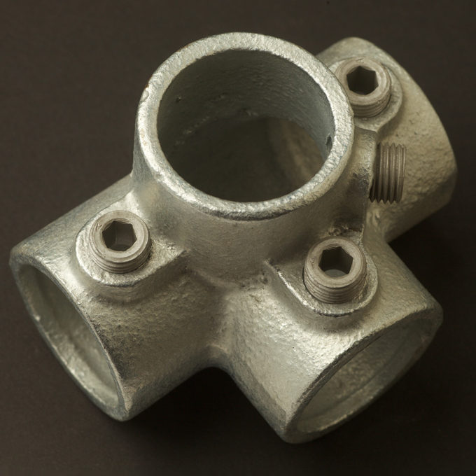 One Inch 34mm Side Outlet Cross Fitting