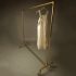 Industrial Brass Pipe Clothing Rack: Perfect for Your Industrial Themed ...