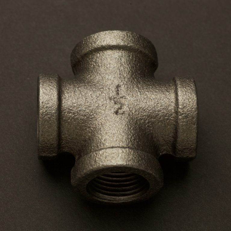 Half inch black steel fittings - Pipe Furniture