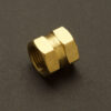 15mm (Half inch) Solid Brass Socket Coupler Fitting F&F