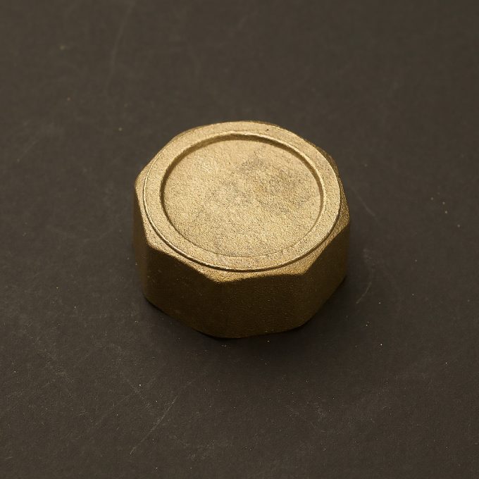 25mm (One Inch) Solid Brass end cap F