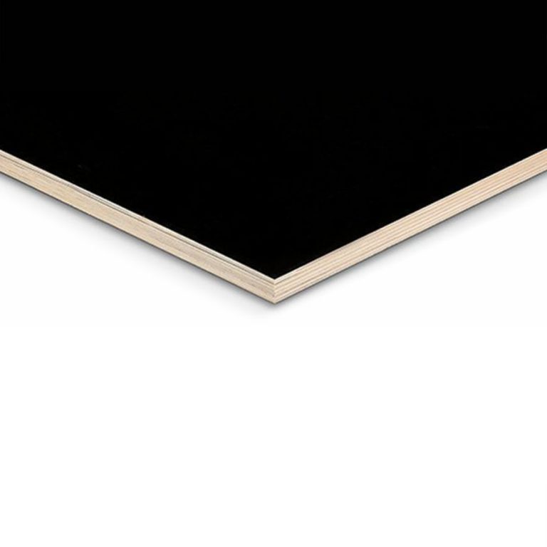 Black surface Formply shelf for floor mounted pipe shelf - Pipe Furniture