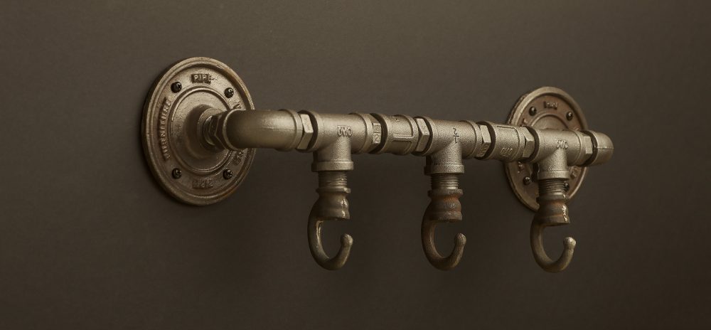 Half inch Black steel plumbing pipe | Pipe Furniture