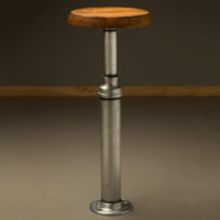 Fixed Industrial Plumbing Pipe Bar Stool