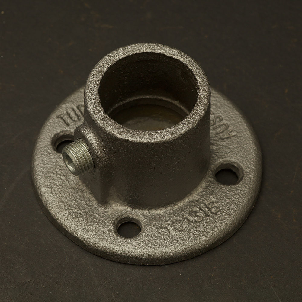 One Inch Black steel 34mm Flange Fitting