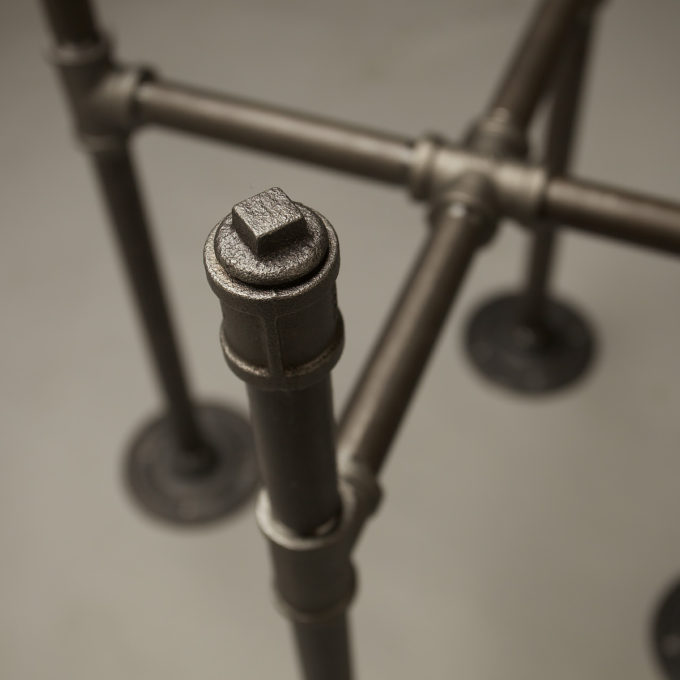 250mm Industrial Plumbing Pipe Plant Stand