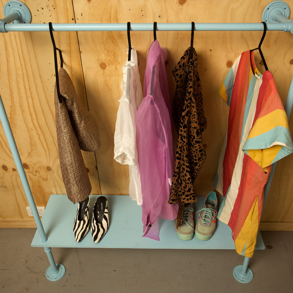 Plumbing Pipe wall mount clothes rack