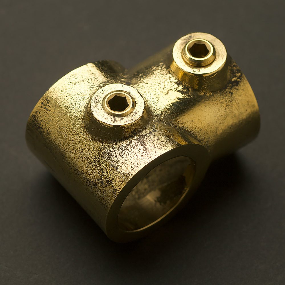 34mm (One Inch) Solid brass short tee socket fitting